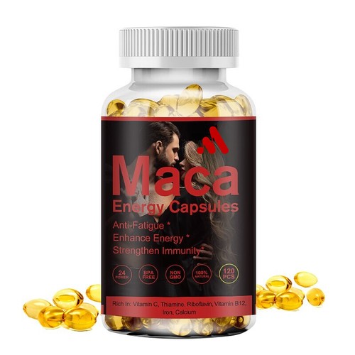 MACA ROOT Capsules | 120 Pills | Peruvian Maca Extract for Men Organic ...
