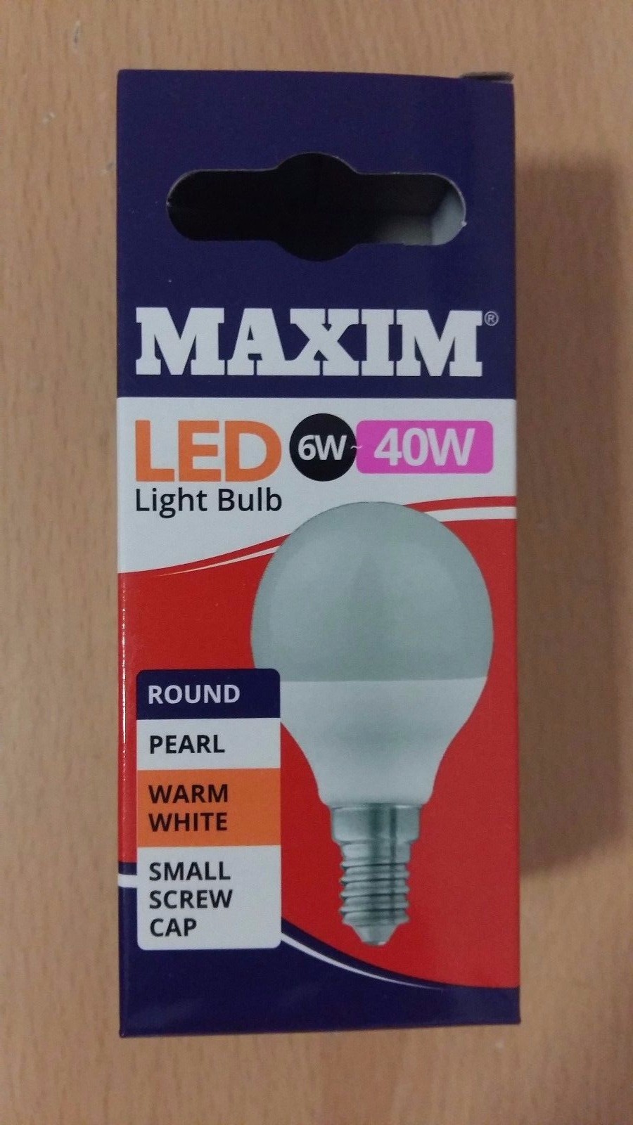 Maxim LED Golf Round Bulbs Lamps 6w SES Small Screw E14 Warm Cool Day ...