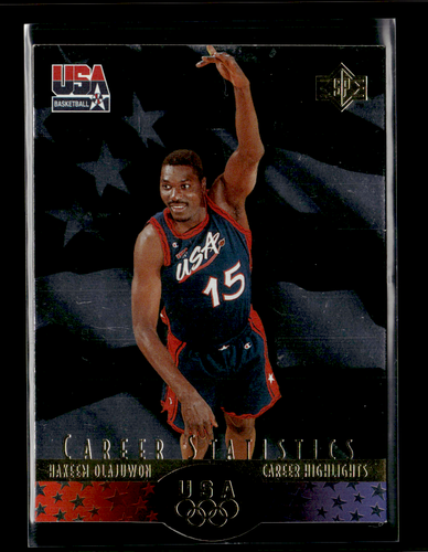 1996 Upper Deck Team USA Basketball Hakeem Olajuwon Short Print #SPHO5 ...