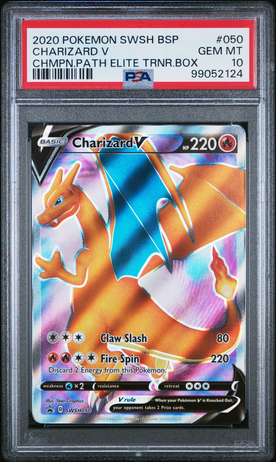 Charizard V 2020 Sword & Shield: Black Star Promo #SWSH050 Champion's ...