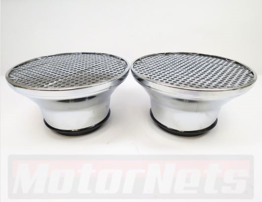 Set of 2x Velocity Stack Air Cleaners 8.5" Dia 4BBL Carb Chevy Ford ...
