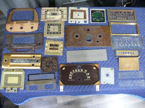 Antque radio face plates and dial scales bundle RARE 23 pieces. | eBay