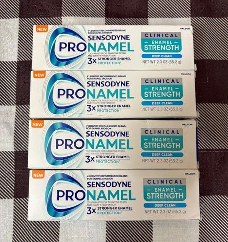 4X Sensodyne Pronamel Toothpaste Clinical Enamel Strength Whitening Exp ...