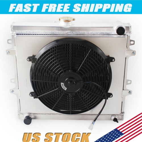 3Row Radiator+Fan For 1988-1995 Toyota Pickup 1989-1995 4Runner 4 ...
