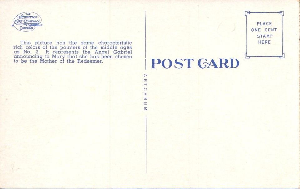 VTG PC PAINTING THE ANNUNCIATION SAN MIGUEL CHURCH CHAPEL 1610 AD SANTA ...