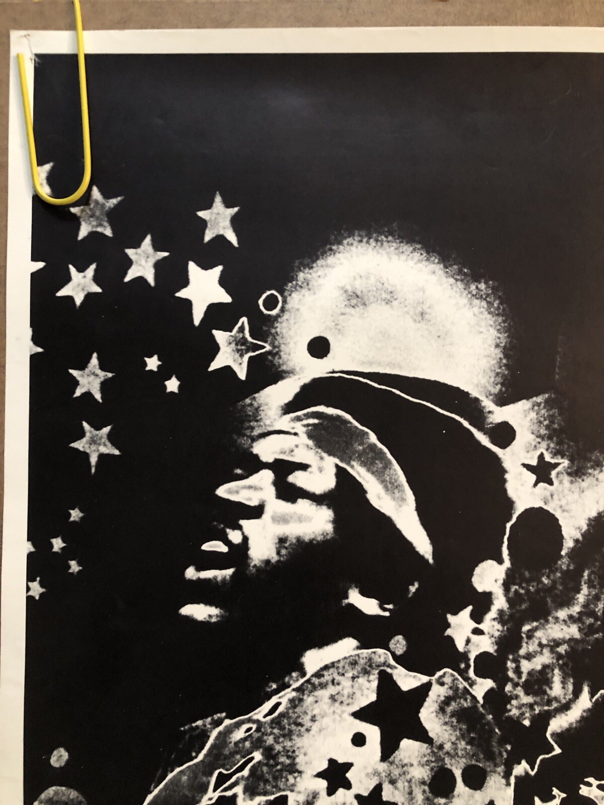 Original Vintage Poster Astro Man Jimi Hendrix Nona Hatay 1984 Music ...