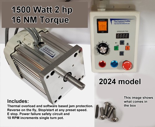 1500W Servo Motor 2 HP 1,500 Watt Variable Speed Reverse on the fly Controller | eBay