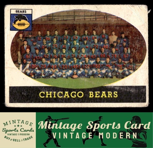 1958 Topps - Chicago Bears TC - #29 Chicago Bears | eBay