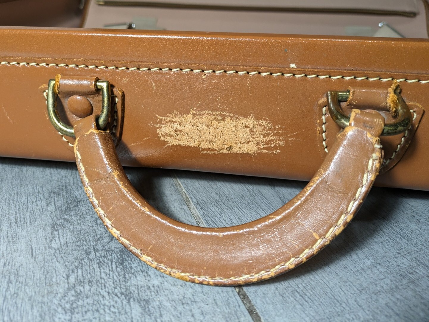 Vintage Hartmann Knocabout Leather Travel Luggage Suitcase Hard ...