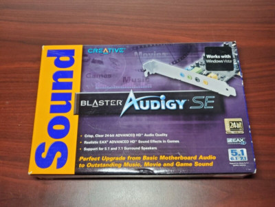 NEW SEALED Creative Sound Blaster Audigy SE 7.1 CH PCI Sound Card ...