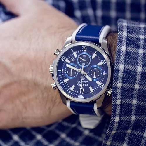 Bulova Marine Star Blue Chronograph Dial 96B287 (FEDEX 2 DAY & WARRANTY ...