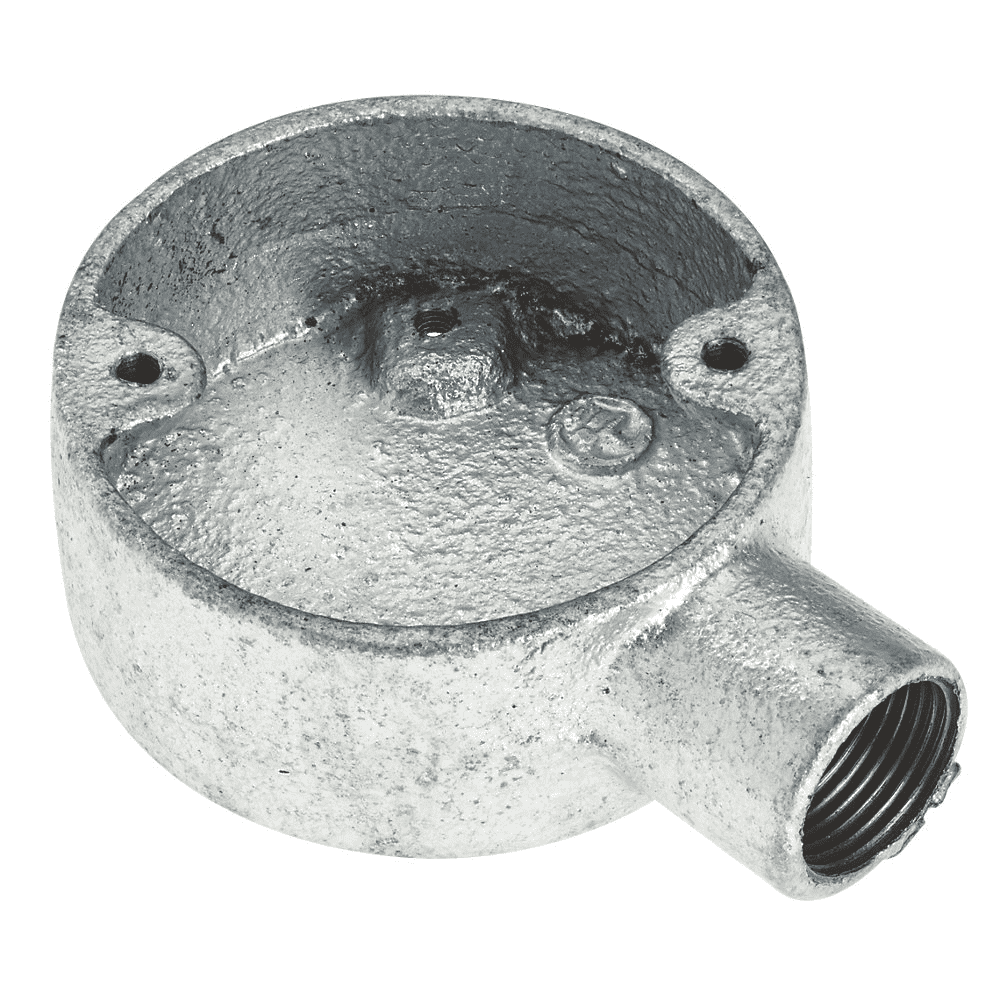 10 x DETA TTE CONDUIT METAL ONE WAY GALVANISED END TERMINAL BOX 20mm ...