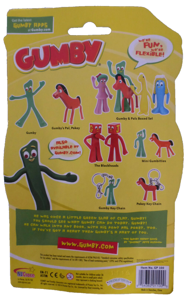 Gumby 6-Inch Bendable Poseable Twistable Flexibl Action Toy Figure | eBay