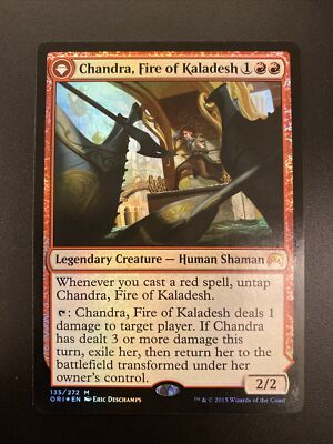 FOIL Chandra, Fire Of Kaladesh #135 MTG Magic Origins Mythic English NM ...