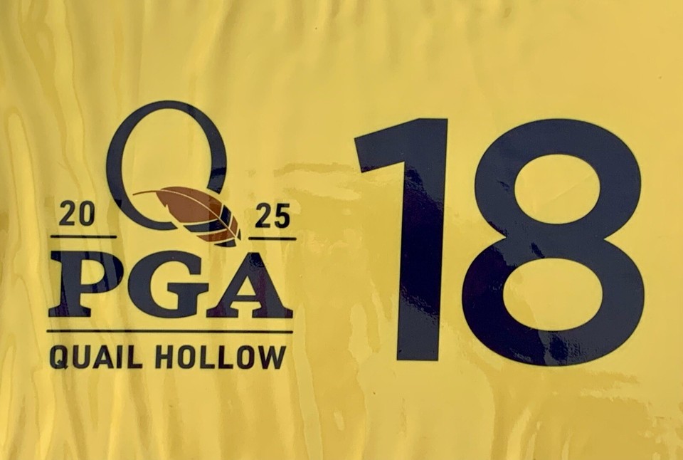 2025 Pga Championship Flag Quail Hollow yellow pin flag Scottie ...