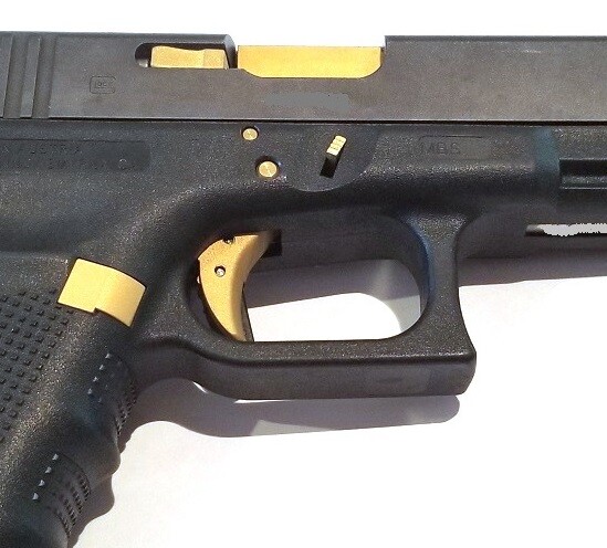 Curved Faced Polymer Trigger With Trigger Bar For Glock 17 19 Gen 1 2 3 ...
