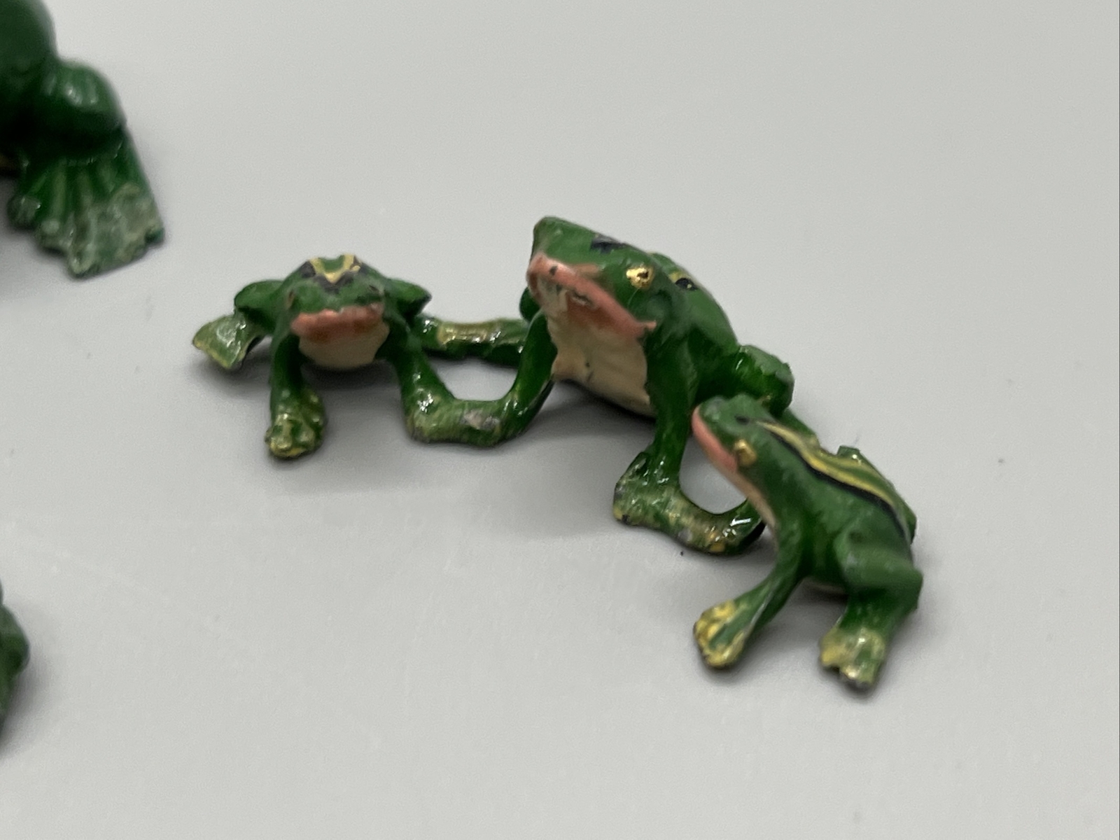 Antique German Cold Painted Metal Tree Frog Figurine Germany Japan | eBay