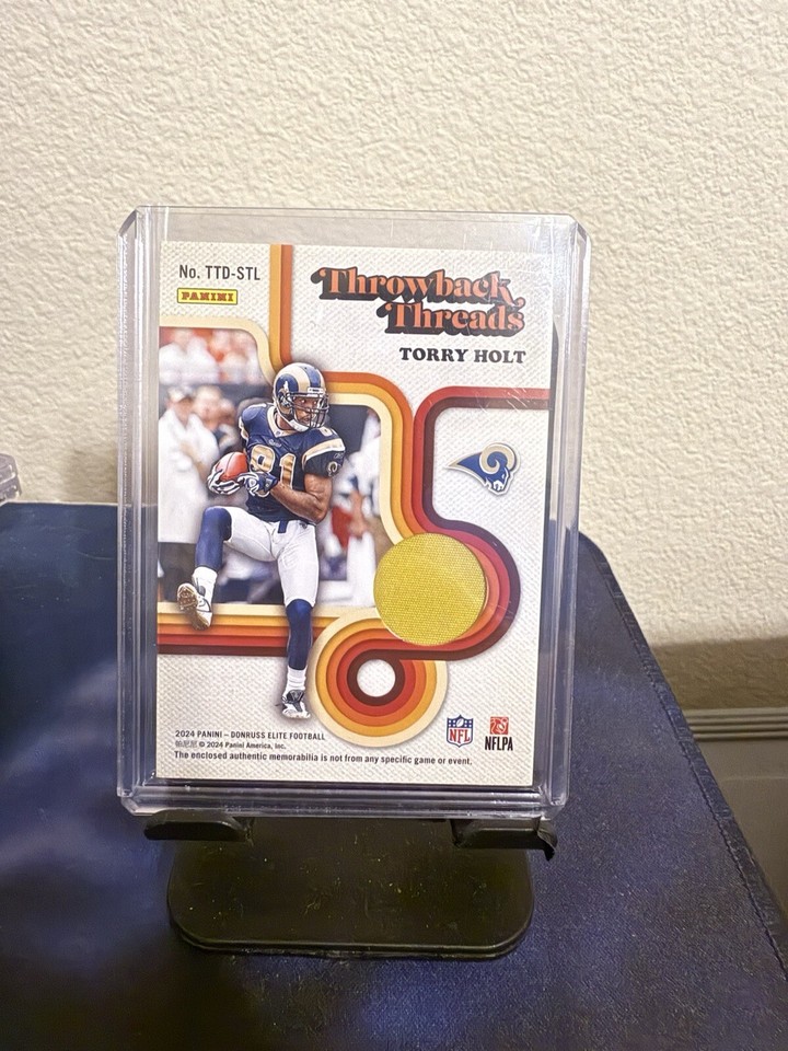 Marshall Faulk And Torry Holt 2024 Donruss Elite Throwback Threads /25 ...