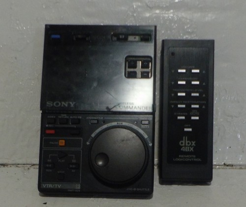 SONY WIRELESS COMMANDER VTR/TV & DBX 4BX REMOTE LOGICONTROL 2PCS SOLD ...