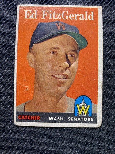 1958 Topps Baseball #236 Ed Fitzgerald Washington Senators | eBay
