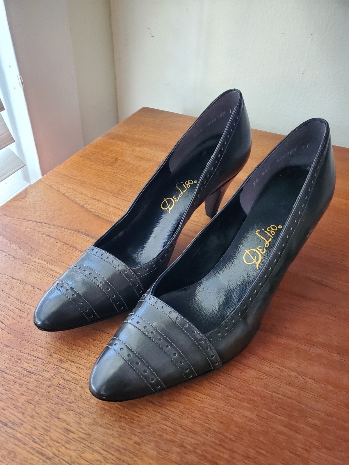 Vintage Deliso Debs Women’s Size 7.5 Leather Heels | eBay