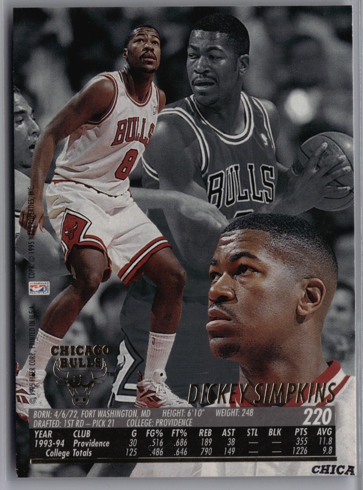 1994-95 Fleer Ultra - #220 Dickey Simpkins (RC) for sale online | eBay