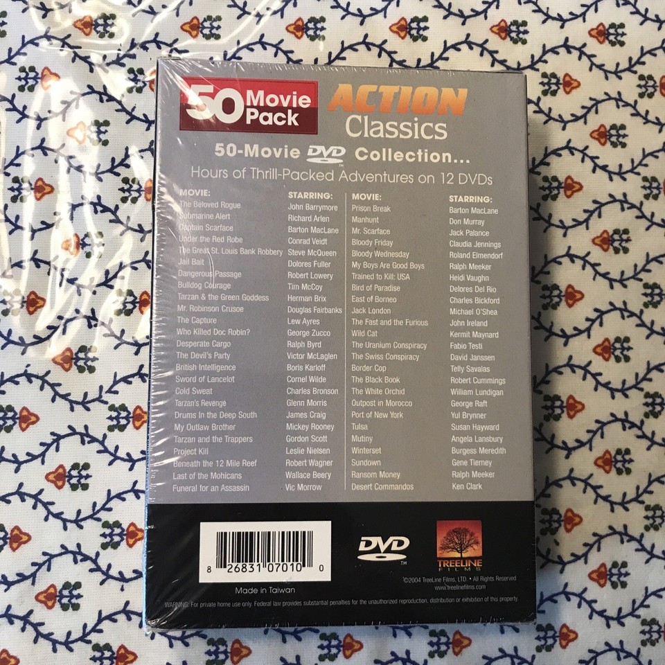 Action Classics 50 Movie Pack - 12-Disc Set (DVD, 2004, 12-Disc Set ...