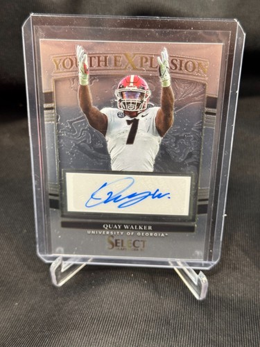 2022 Panini Select Draft Picks Quay Walker Rookie Youth Explosion AUTO ...