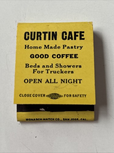 Curtin Cafe Keep Oregon Green Vintage Matchbook Unstruck | eBay
