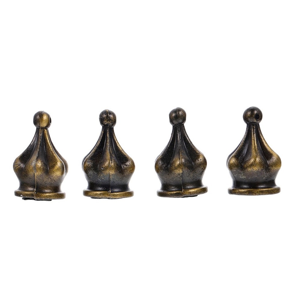 4 Pcs Horn Frame Decorative Head Light Finial Chic for Lamp Screw Cap ...