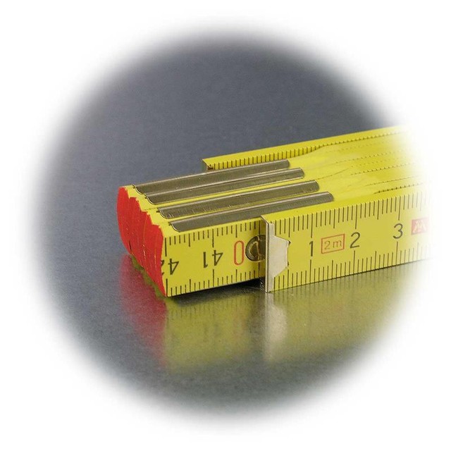 Folding Ruler 2m 10 Wood Links Meter Rod Scale Ruler Yardstick Metric ...