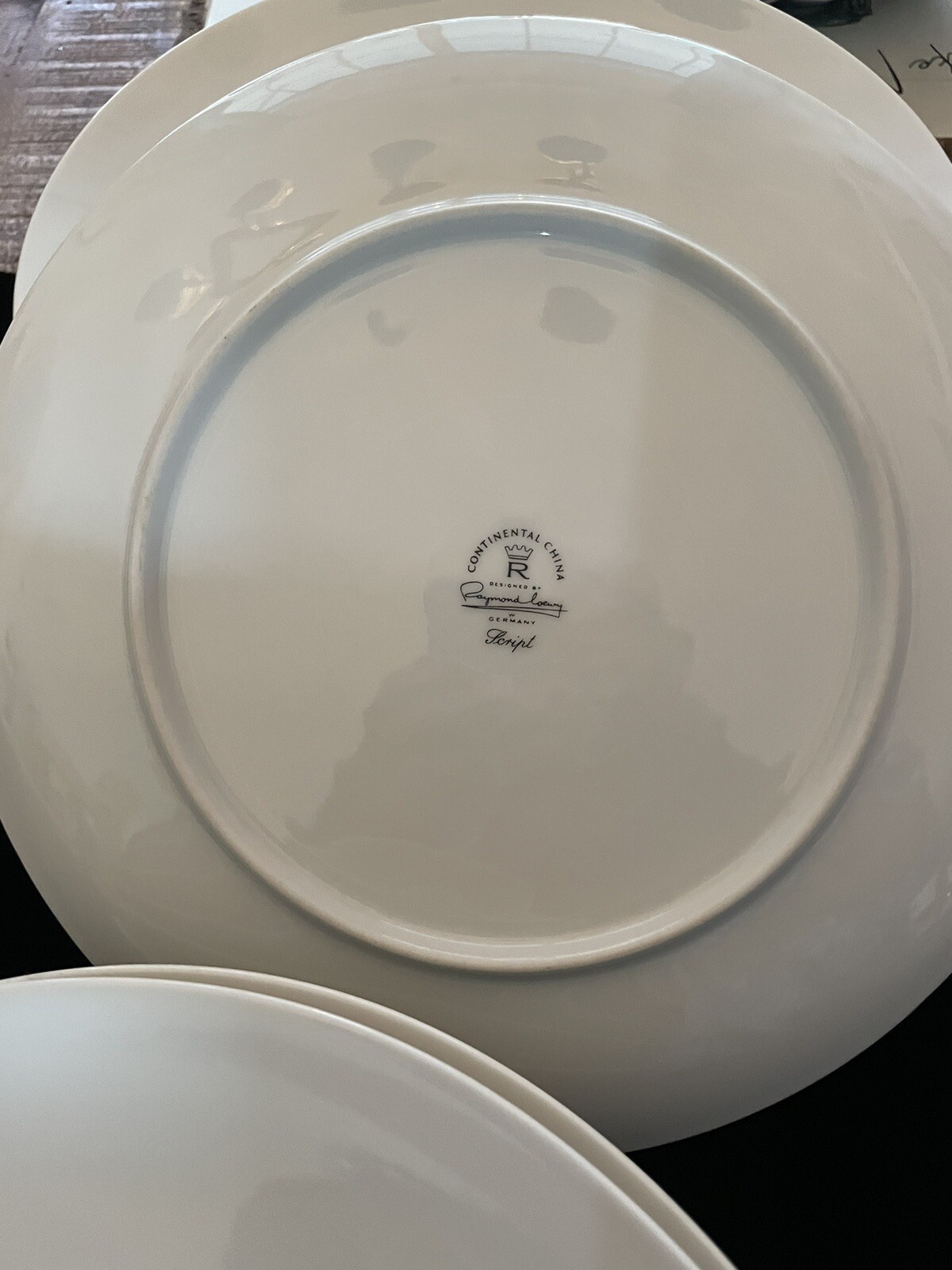 Rosenthal Continental Script China From Germany Dinner Plates, Robert ...