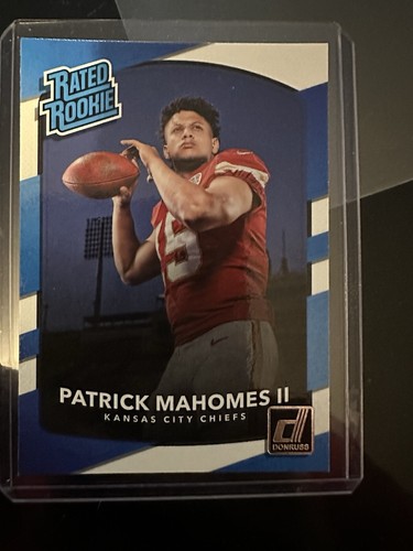 2017 PANINI DONRUSS PATRICK MAHOMES II RATED ROOKIE #327 RC BEAUTIFUL ...