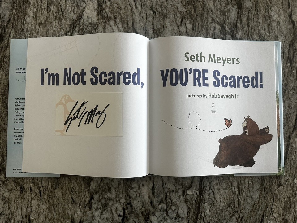 AUTOGRAPHED/SIGNED Book I’m Not Scared, Your Scared! Seth Meyers HC NEW ...