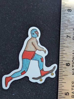 Nacho Libre Inspired Luchador Skateboard 2" Matte Vinyl Sticker | eBay