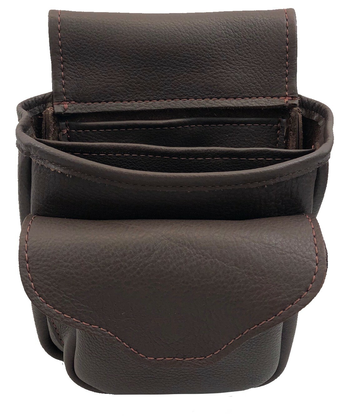 Genuine LEATHER SHOTGUN SHELL SPORTING CLAY SKEET TRAP POUCH DLX ...