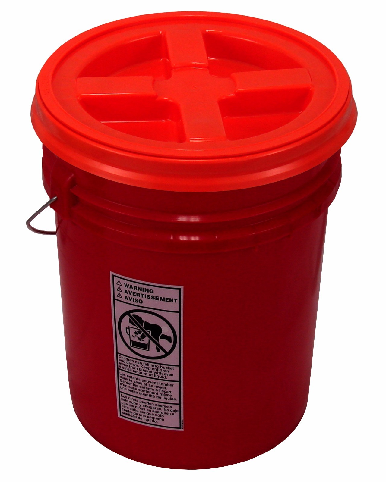 5 Gallon Red Bucket with Gamma Seal Lid | eBay