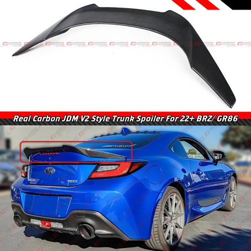 FOR 2022-25 TOYOTA GR 86 SUBARU BRZ V2 STYLE HIGHKICK CARBON FIBER ...