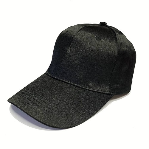 Unisex Faux Satin Baseball Cap Hat Shiny Solid Outdoor Sports Sun ...