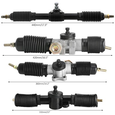 13'/14/16.5/17‘ Inch Power Steering Gear Shaft Rack Pinion Go Kart UTV ...