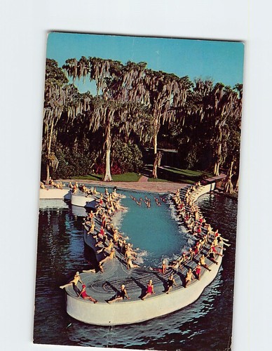 Postcard Esther Williams Swimming Pool Cypress Gardens Florida USA | eBay