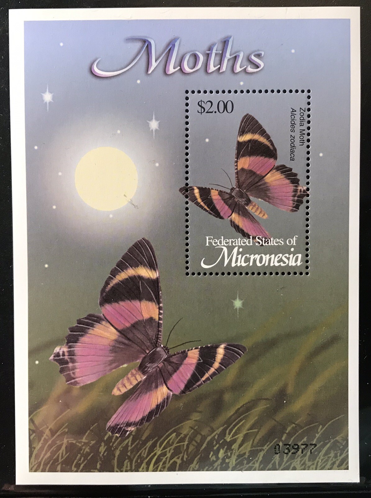 MICRONESIA ZODIAC MOTH STAMPS S/S 2002 MNH BUG INSECT WILDLIFE ...