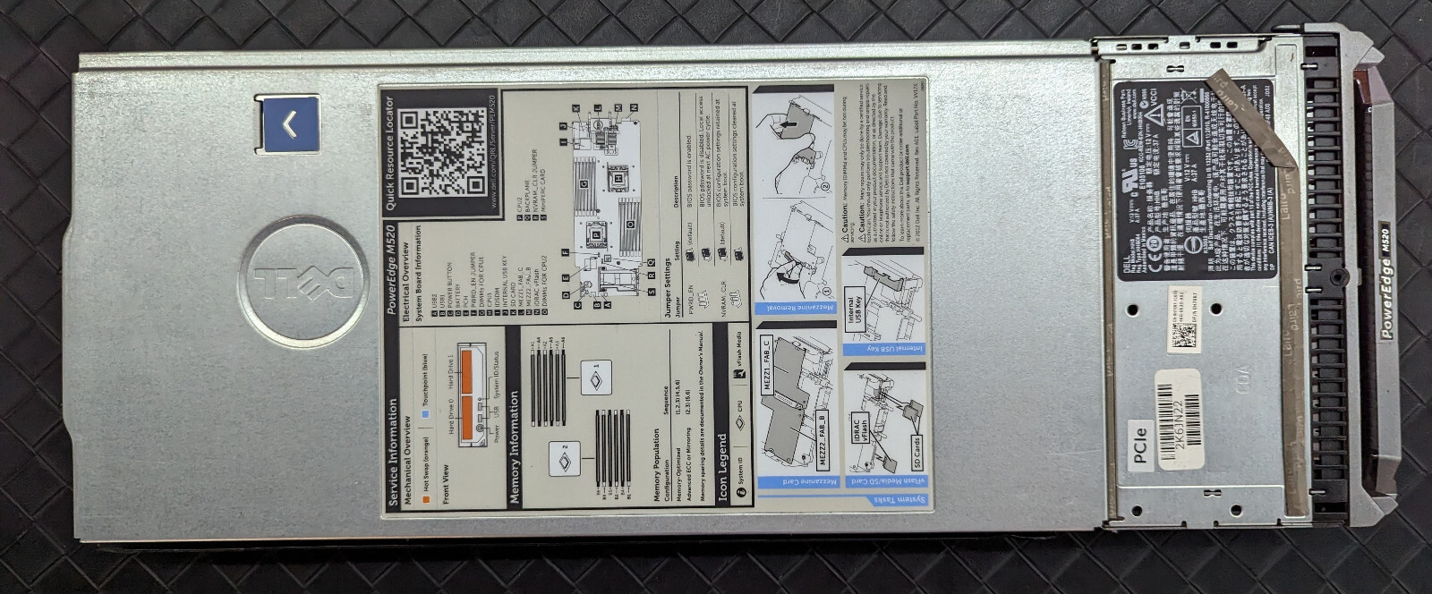 Dell PowerEdge M520 Blade VRTX server Intel Xeon E5-2403 v2 1.8Ghz 16GB ...