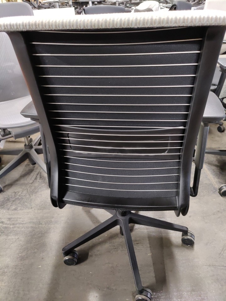 Steelcase Think Office Desk Chair oval fabric pattern | eBay