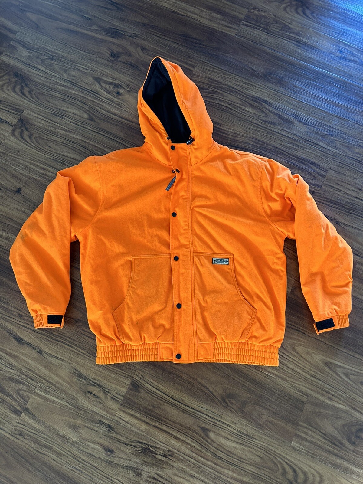 mens blaze orange field and stream hunting jacket medium | eBay