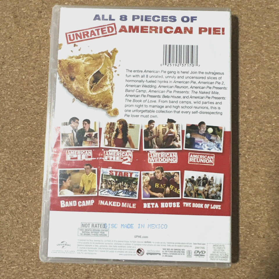American Pie Complete Collection 8 films Unrated DVD Set Brand New ...