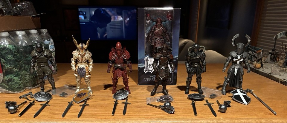 Mythic Legions Action Figure Collection Set Knights, Vorgus Vermillius ...
