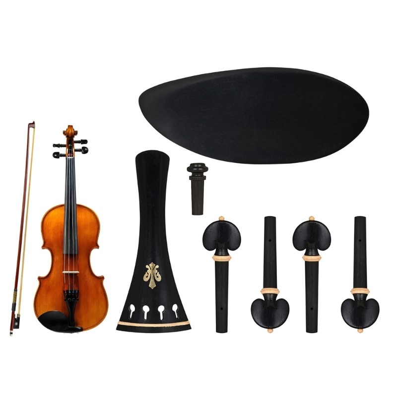 Violin Fittings Set Dark Finish Parts for Repair Care and Refresh ...