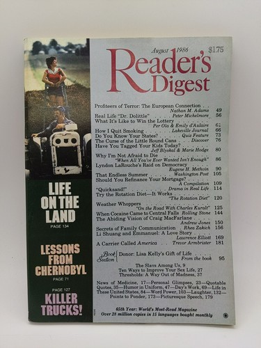 Vintage Readers Digest August 1986 Softcover | eBay