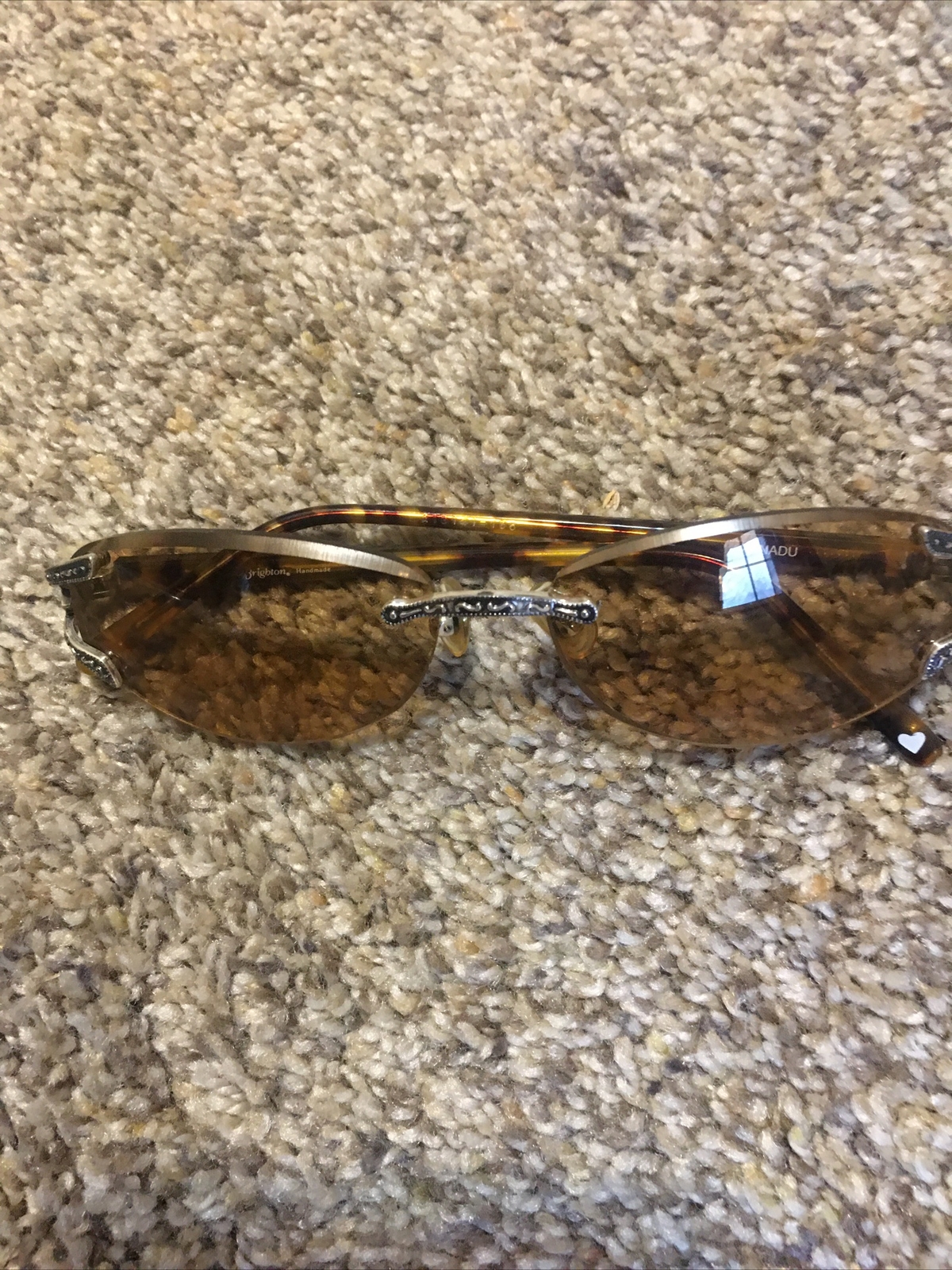 Brighton-RARE- vintage rimless sunglasses-complete wi… - Gem